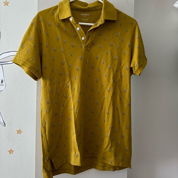 Bonobos | Shirts | Bonobos Mustard Yellow Polo Shirt With Classic ...
